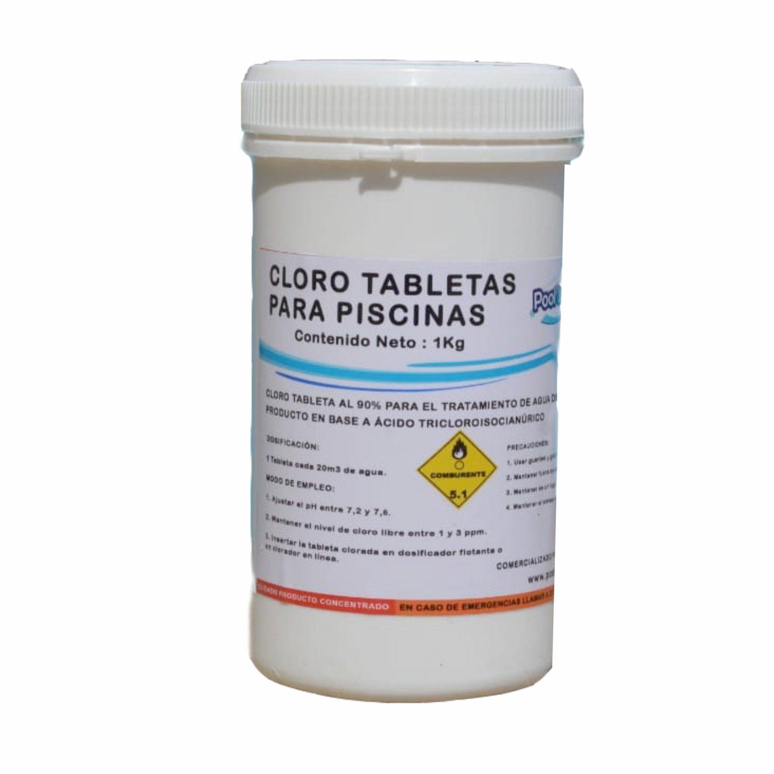 CLORO TABLETAS PARA PISCINAS 1Kg. – Valpool